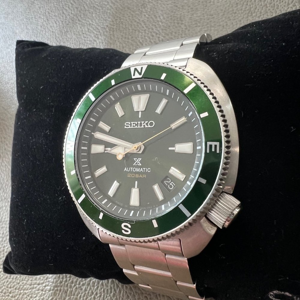 Seiko Prospex Land Green Sunray Dial Stainless Steel … - Gem